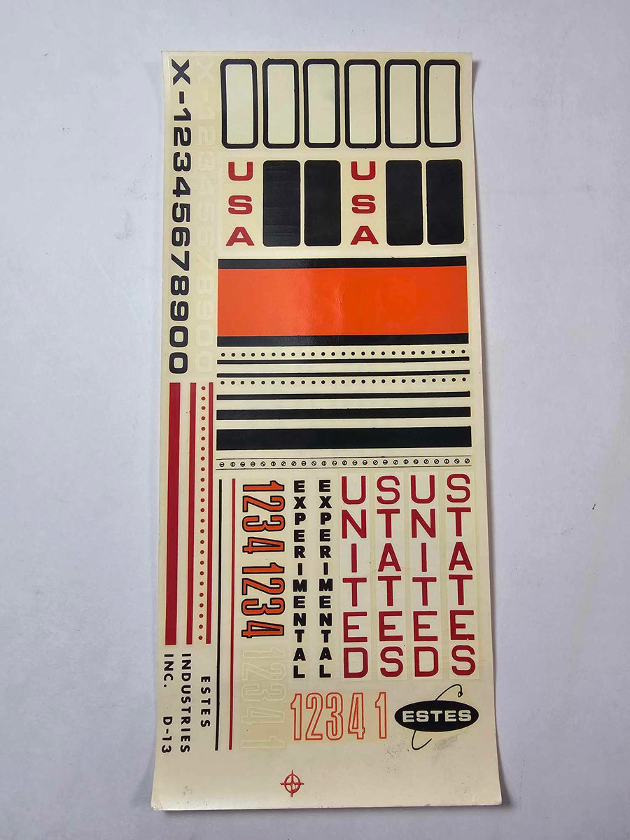 DECAL ONLY ESTES ASTRON CONSTELLATION K35 – Everdon Hobbies