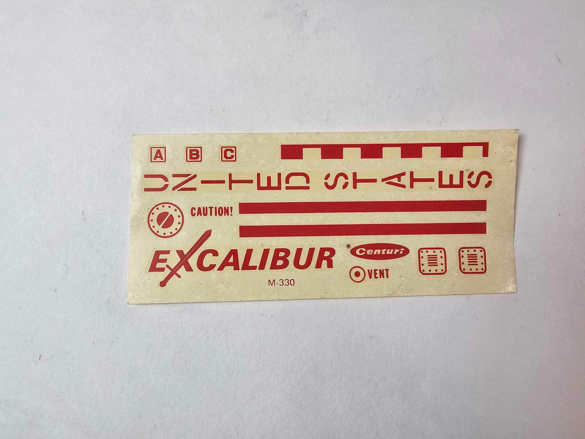 DECAL ONLY CENTURI EXCALIBUR – Everdon Hobbies